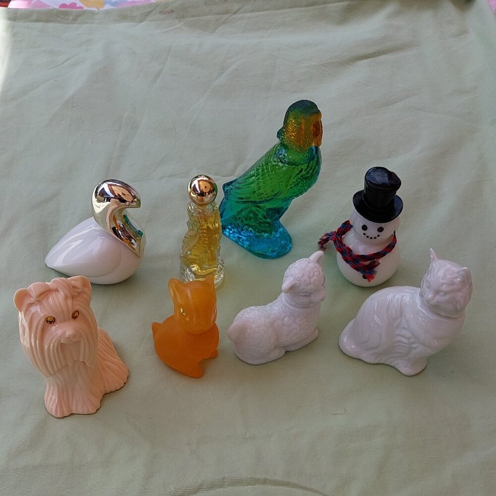1970s Avon Character Cologne Bottles - Set Of 8 - Gem